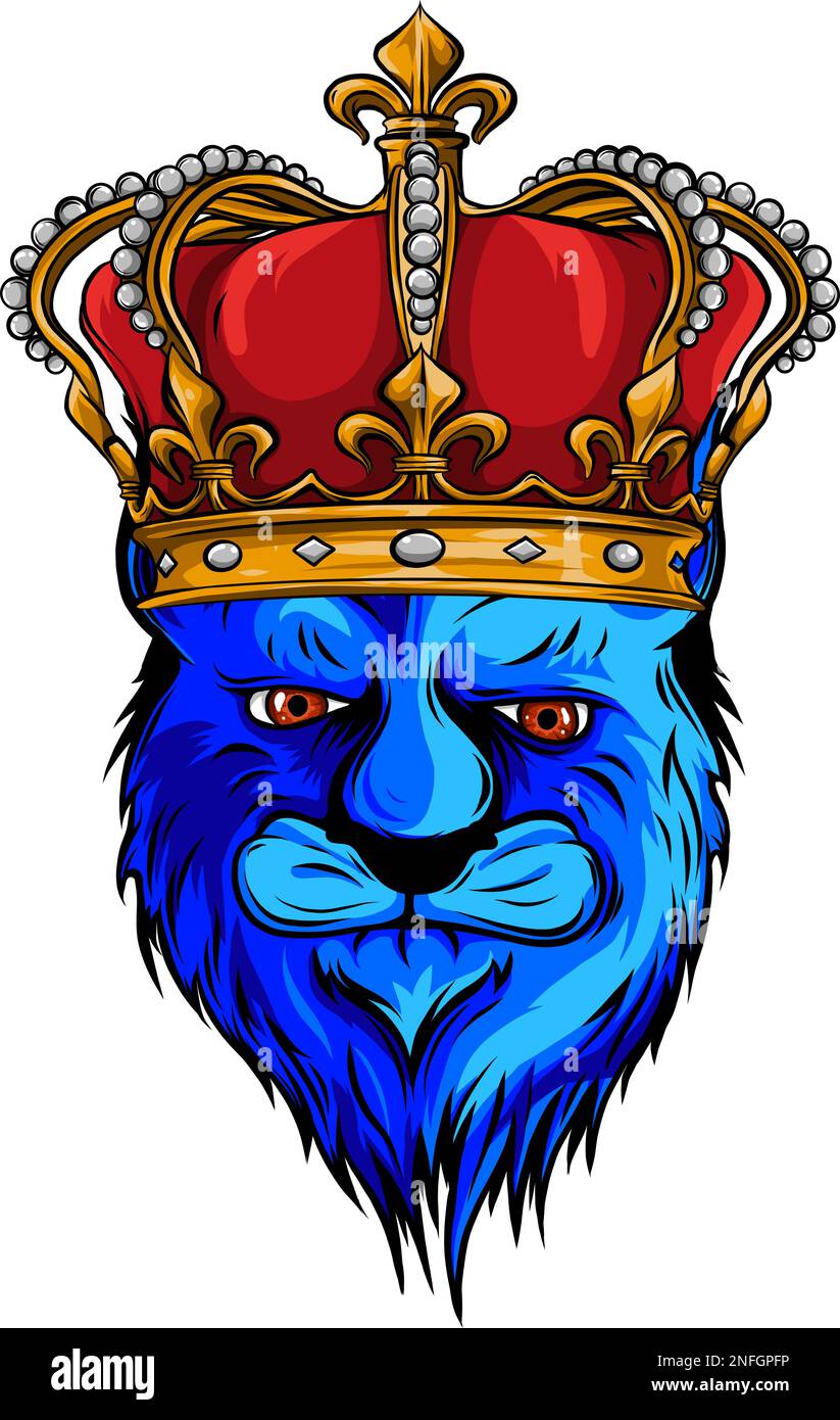 Heraldic Lion Head vector illustration Stock Vector Image & Art - Alamy