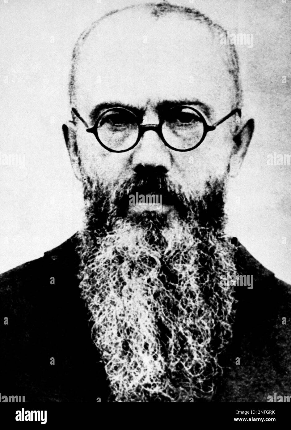 Polish Franciscan priest, Father Maximilian Kolbe, seen in an undated ...