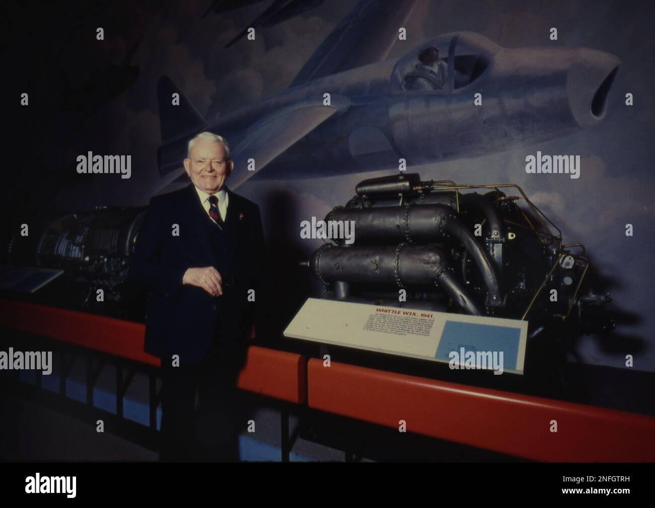 Jet engine inventor Sir Frank Whittle, inventor of the first British ...