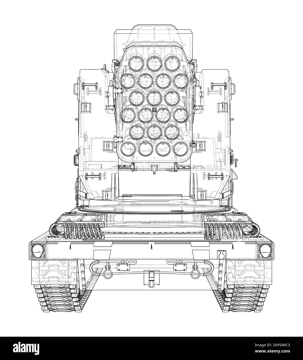Military track missle system Stock Photo - Alamy
