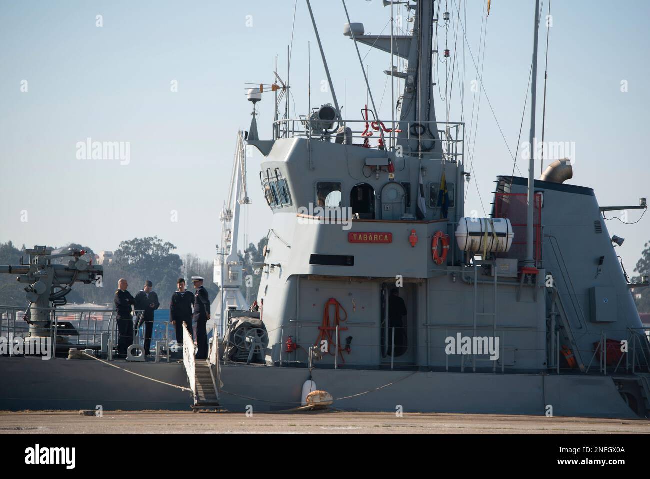 The patrol vessel 'Tabarca' (P-28) in the port of Vilagarcía de Arousa ...
