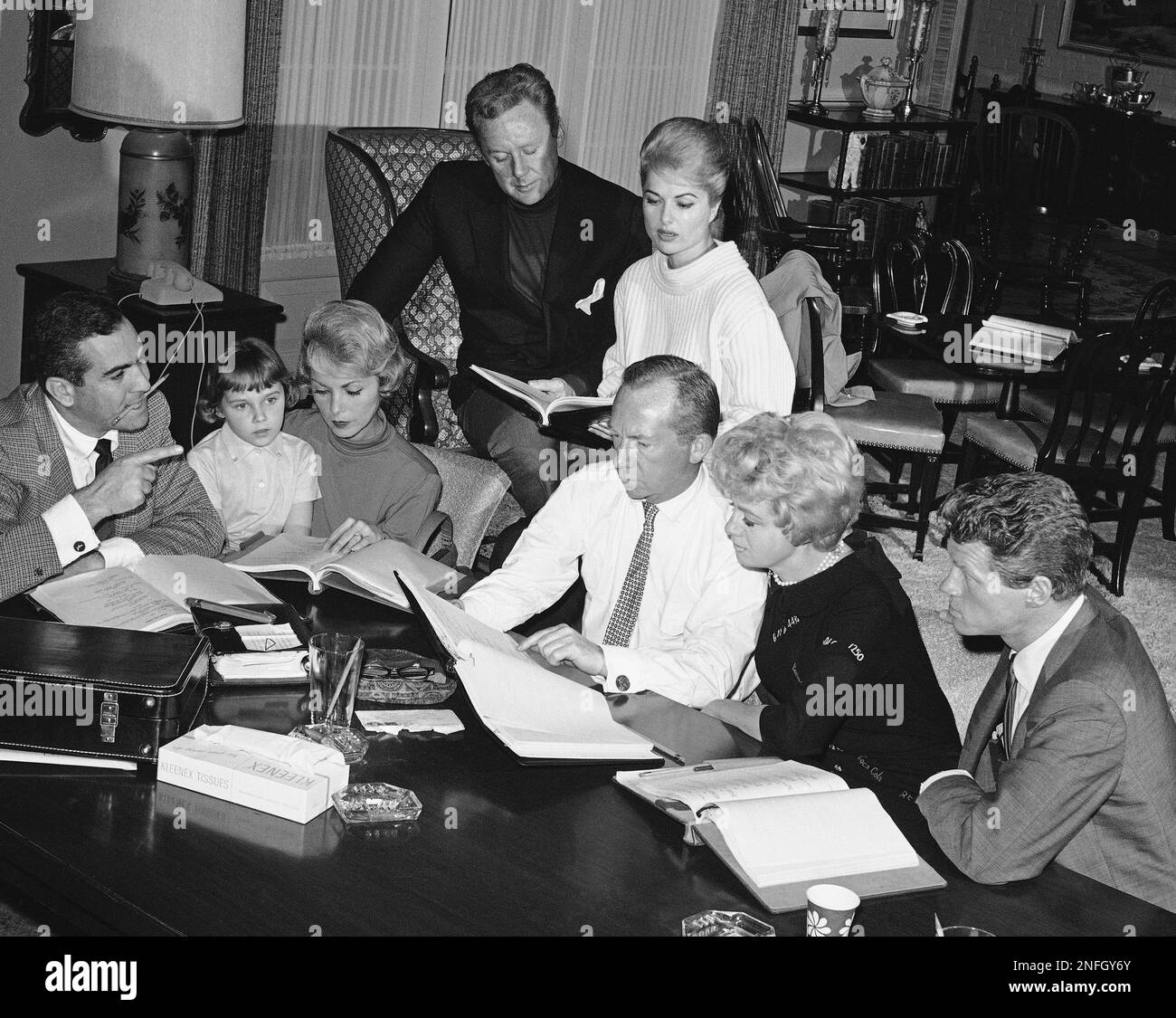 Rehearsing for a new film, Wives and Lovers, the director and actors go ...