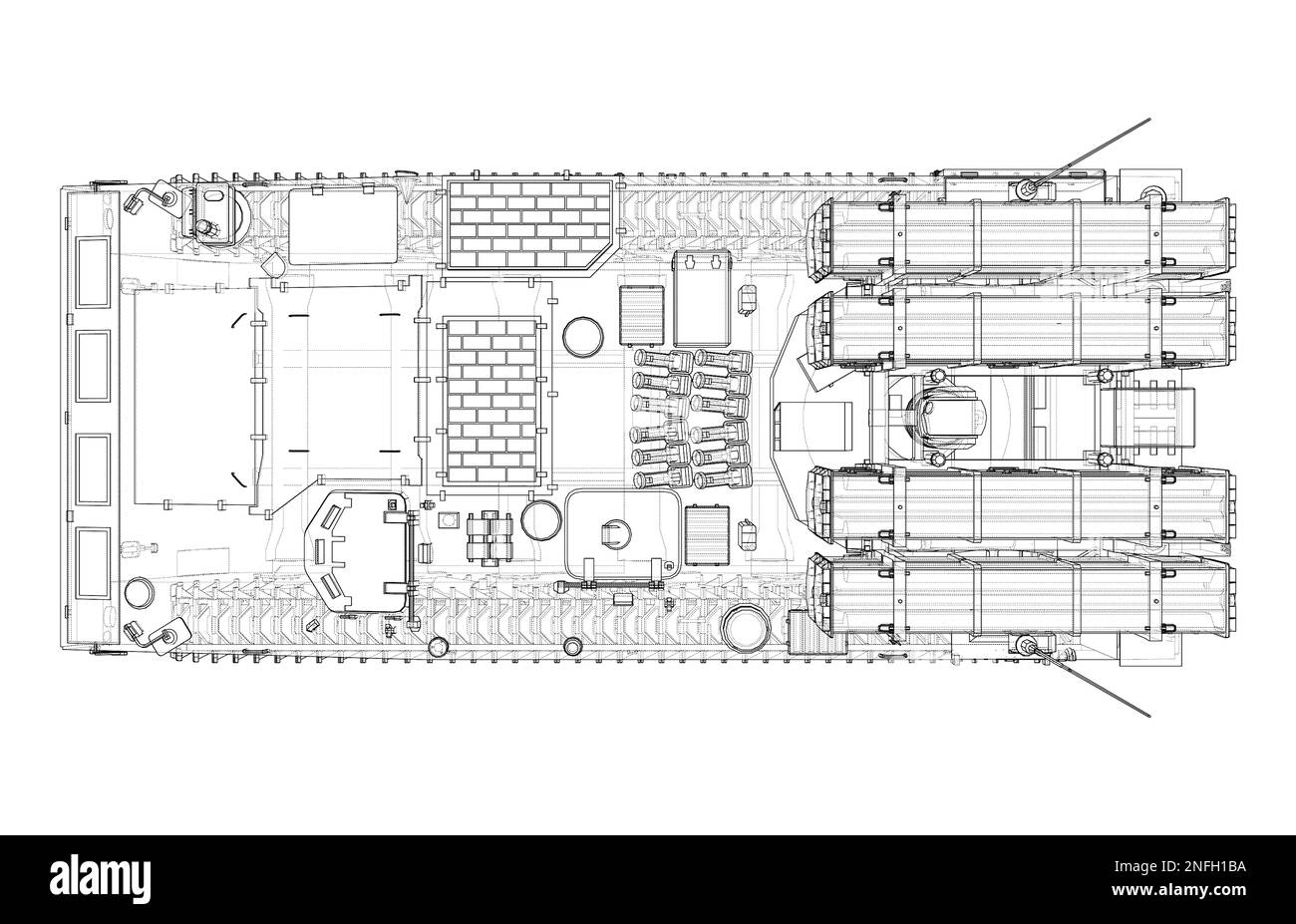 Military track missle system Stock Photo - Alamy