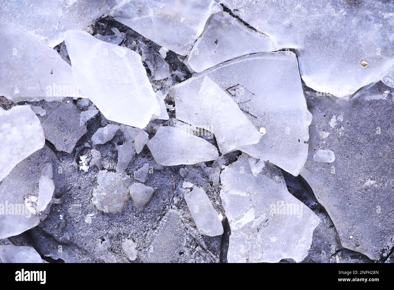 Crashed blue ice concrete surface background texture. Crashed ice ...