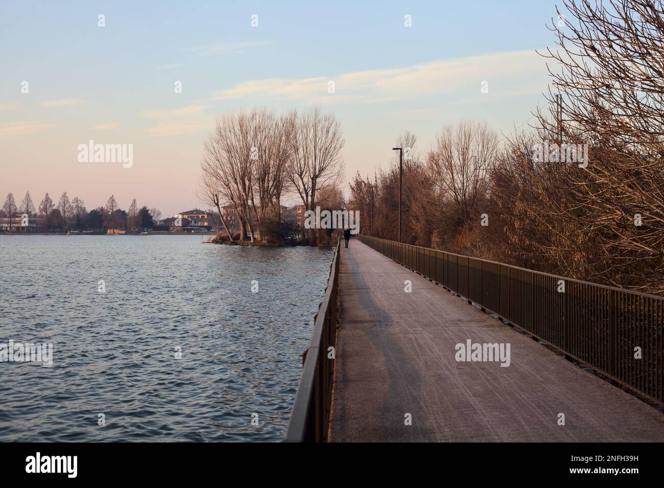 Footbridge in a park hi-res stock photography and images - Alamy