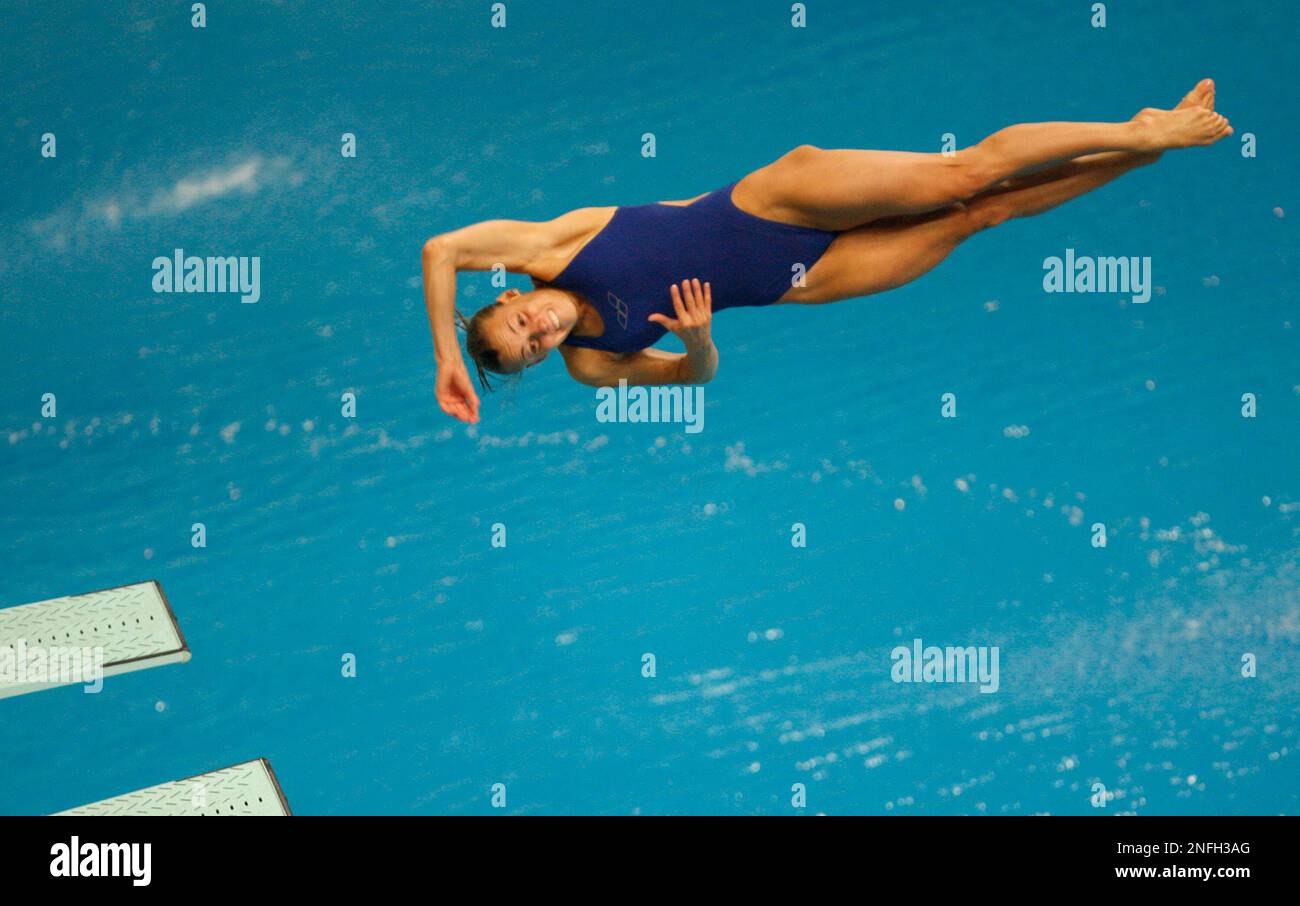 Tania Cagnotto of Italy competes in the women's 3m springboard diving ...
