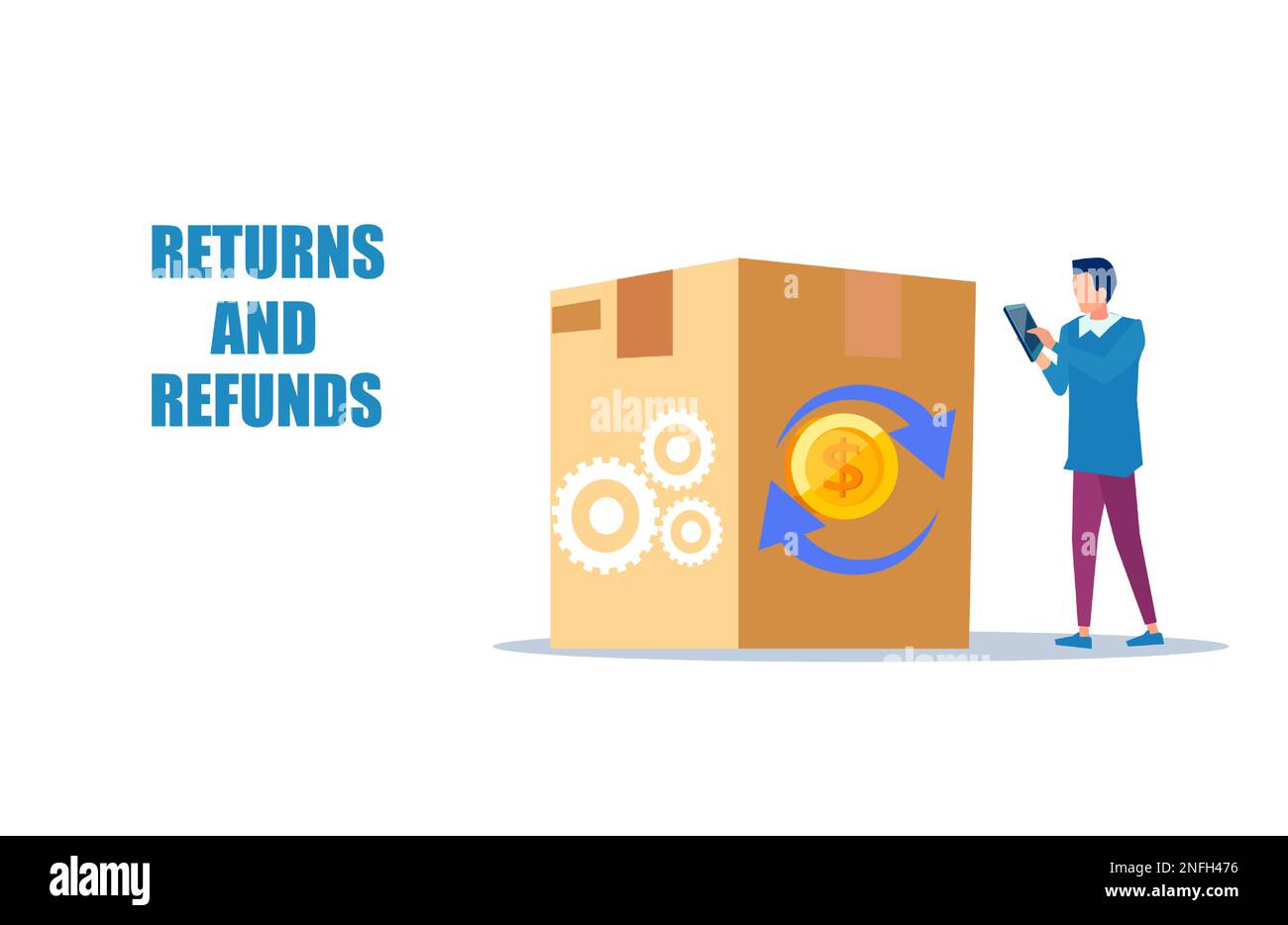 Exchange of goods Stock Vector Images - Alamy