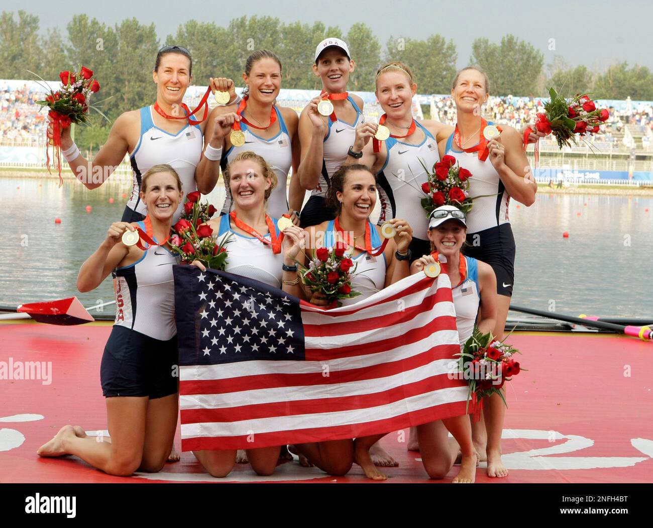 USA's women's eight crew, Erin Cafaro, Lindsay Shoop, Anna Goodale ...