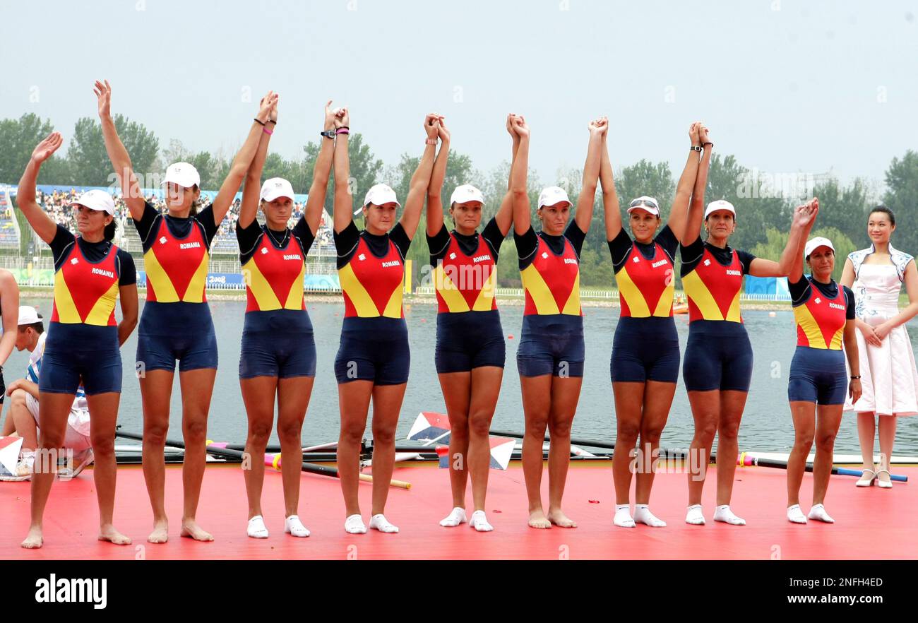 From left, Romania's Constanta Burcica, Virorica Susanu, Rodica Maria ...