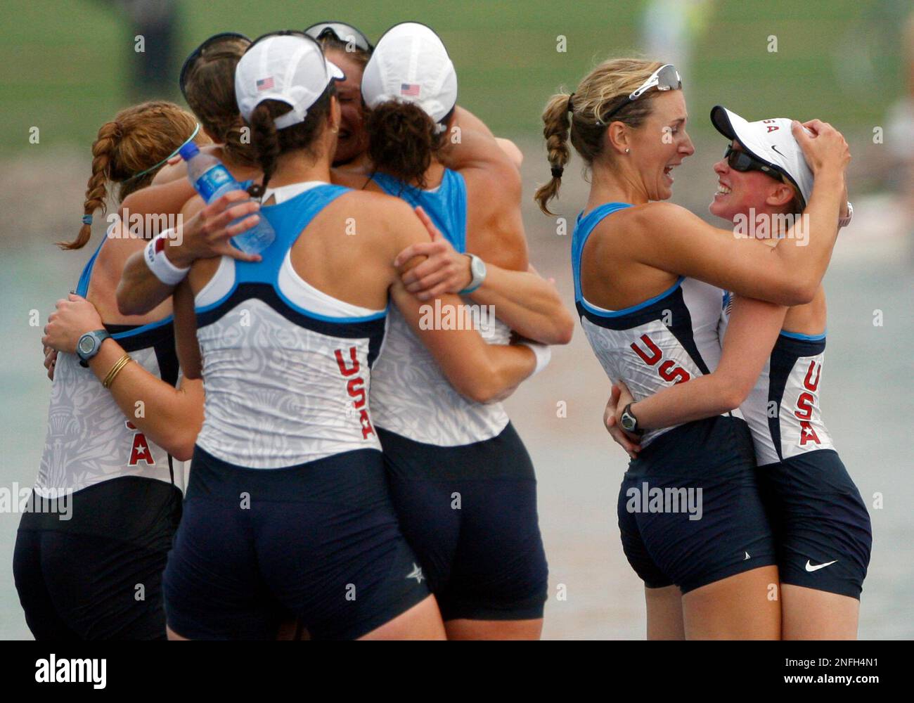 USA's Mary Whipple, right, and Erin Cafaro, second from right ...