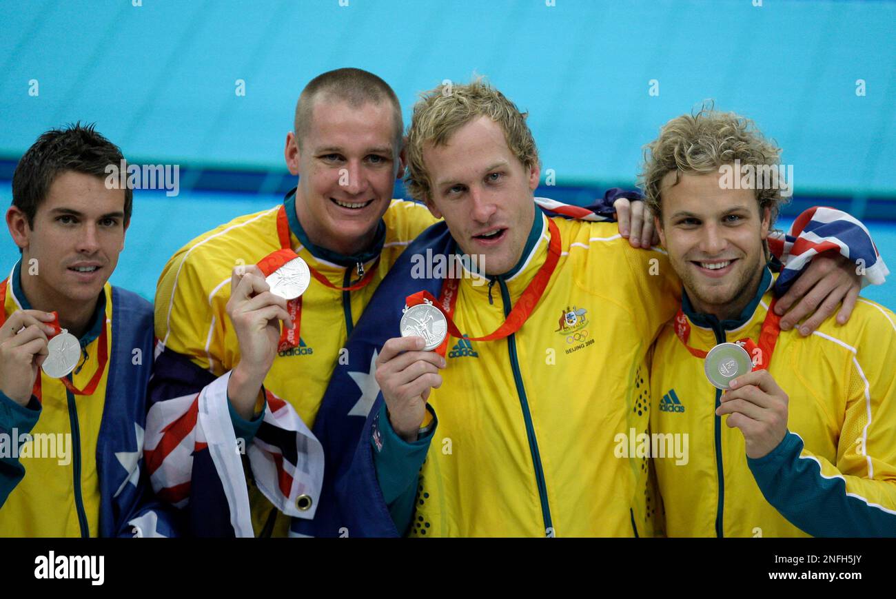 Australia's Eamon Sullivan, Brenton Rickard, Hayden Stoeckel and Andrew ...
