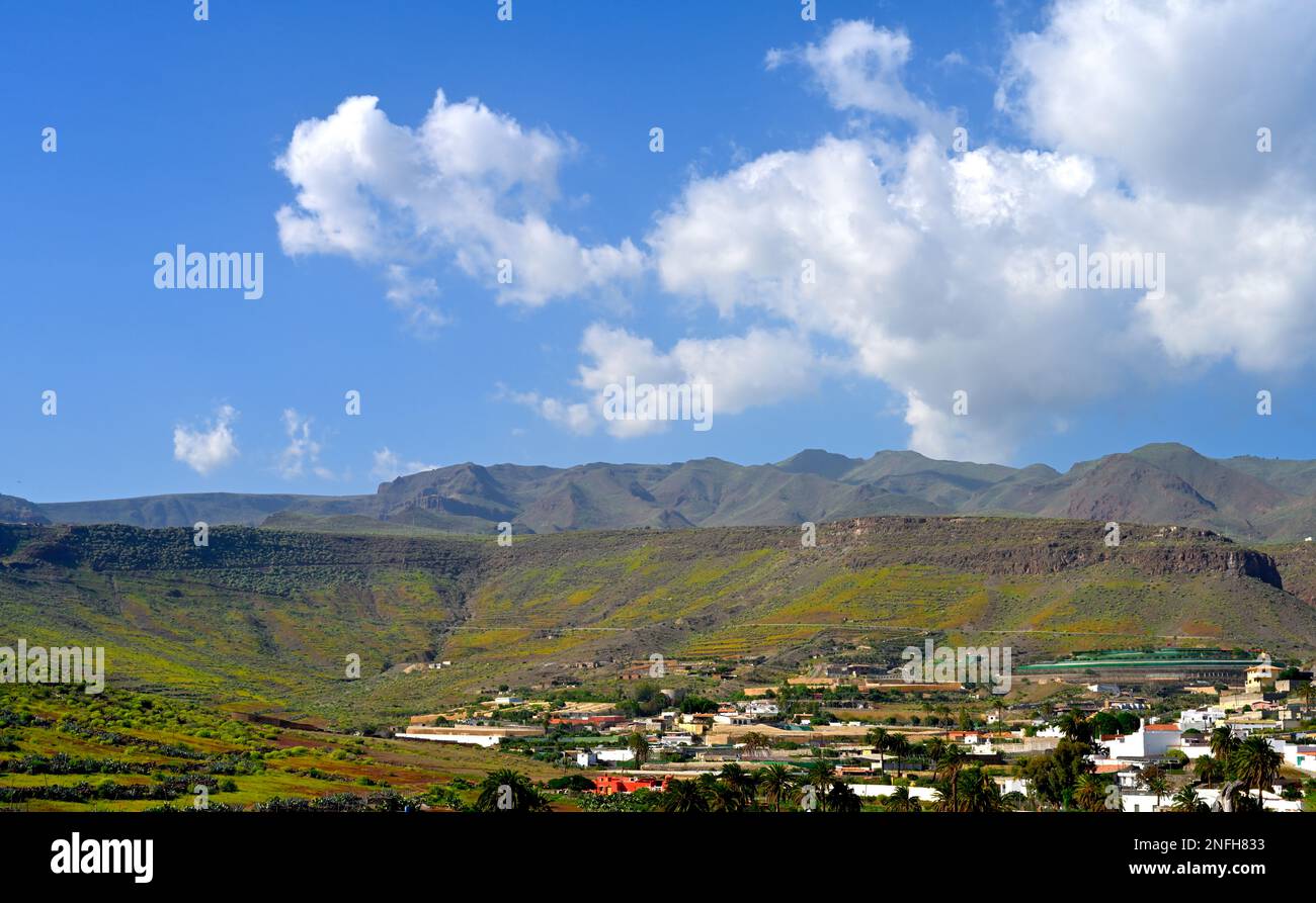 Village of Los Corralillos in the mountains near Aguimes in what ...