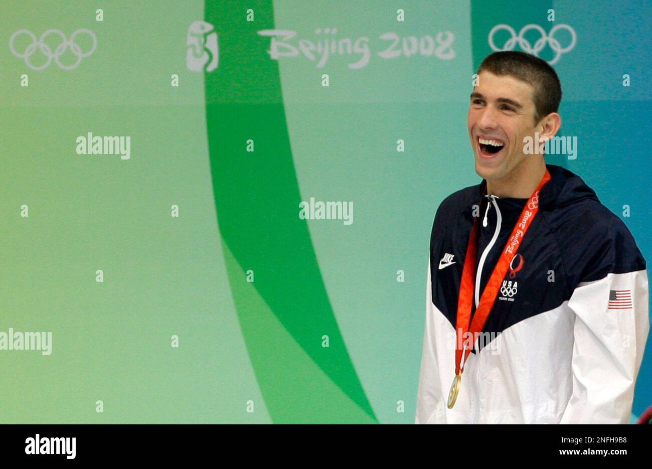 United States' Michael Phelps celebrates winning the gold medal after ...