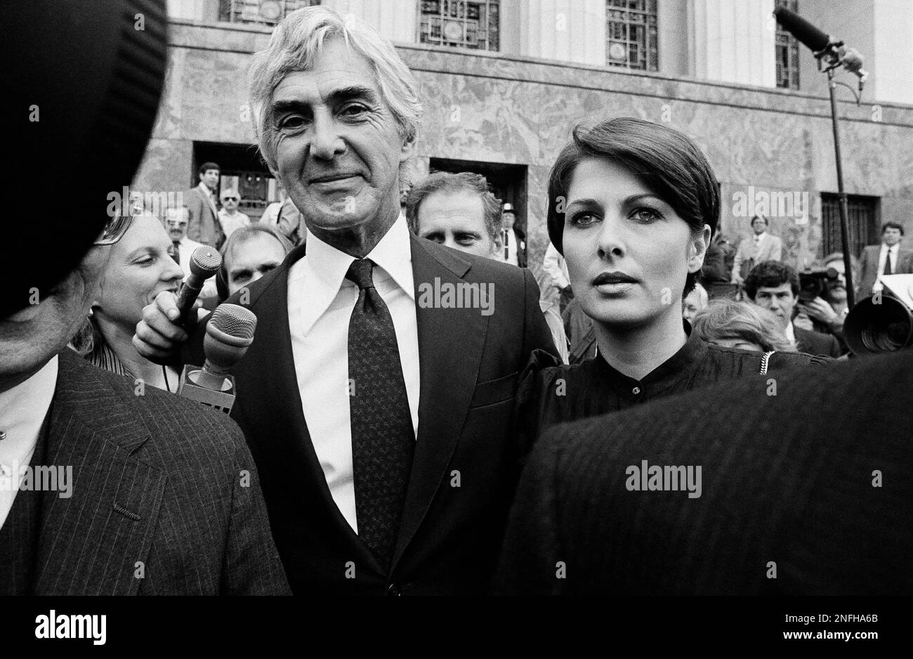 Automaker John DeLorean, left, shown with wife Cristina Ferrare, after ...