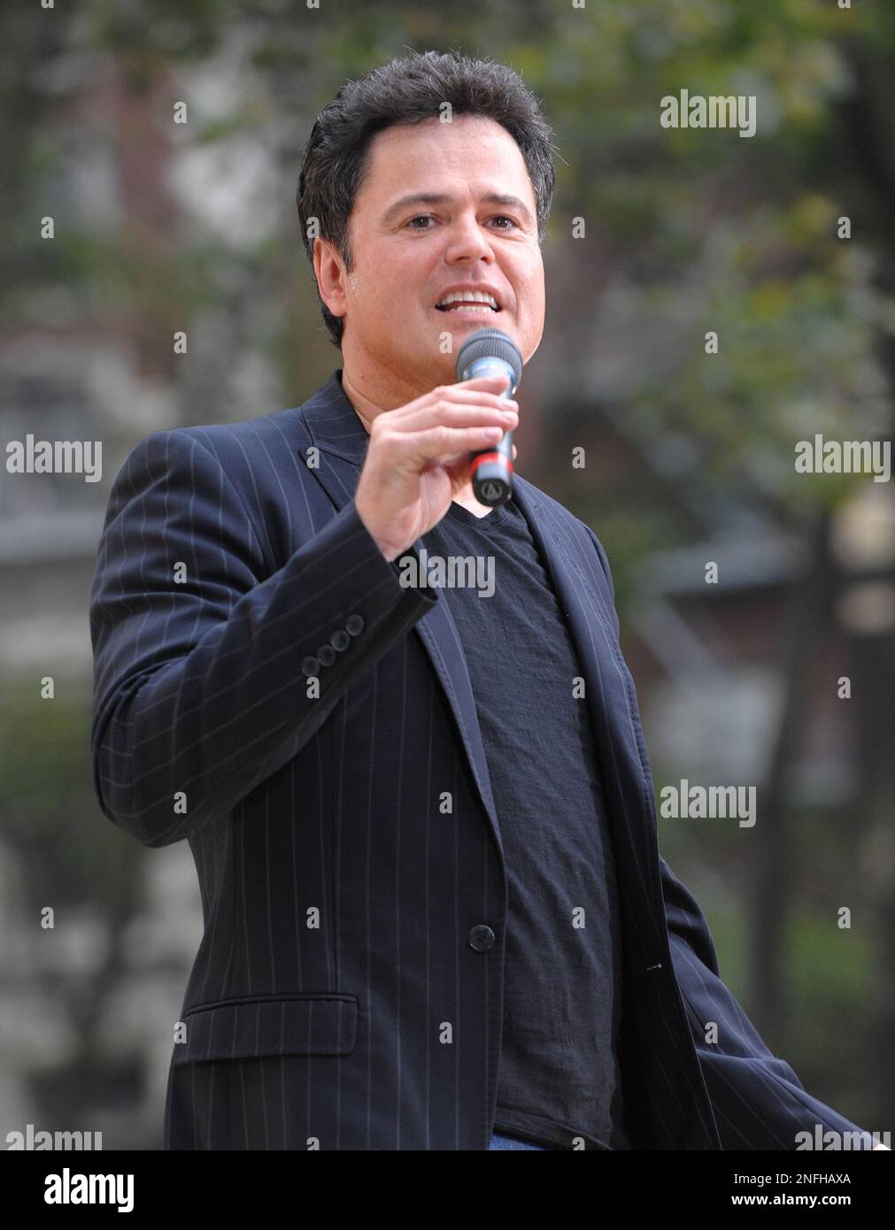 Singer Donny Osmond performs in Bryant Park on ABC's "Good Morning ...