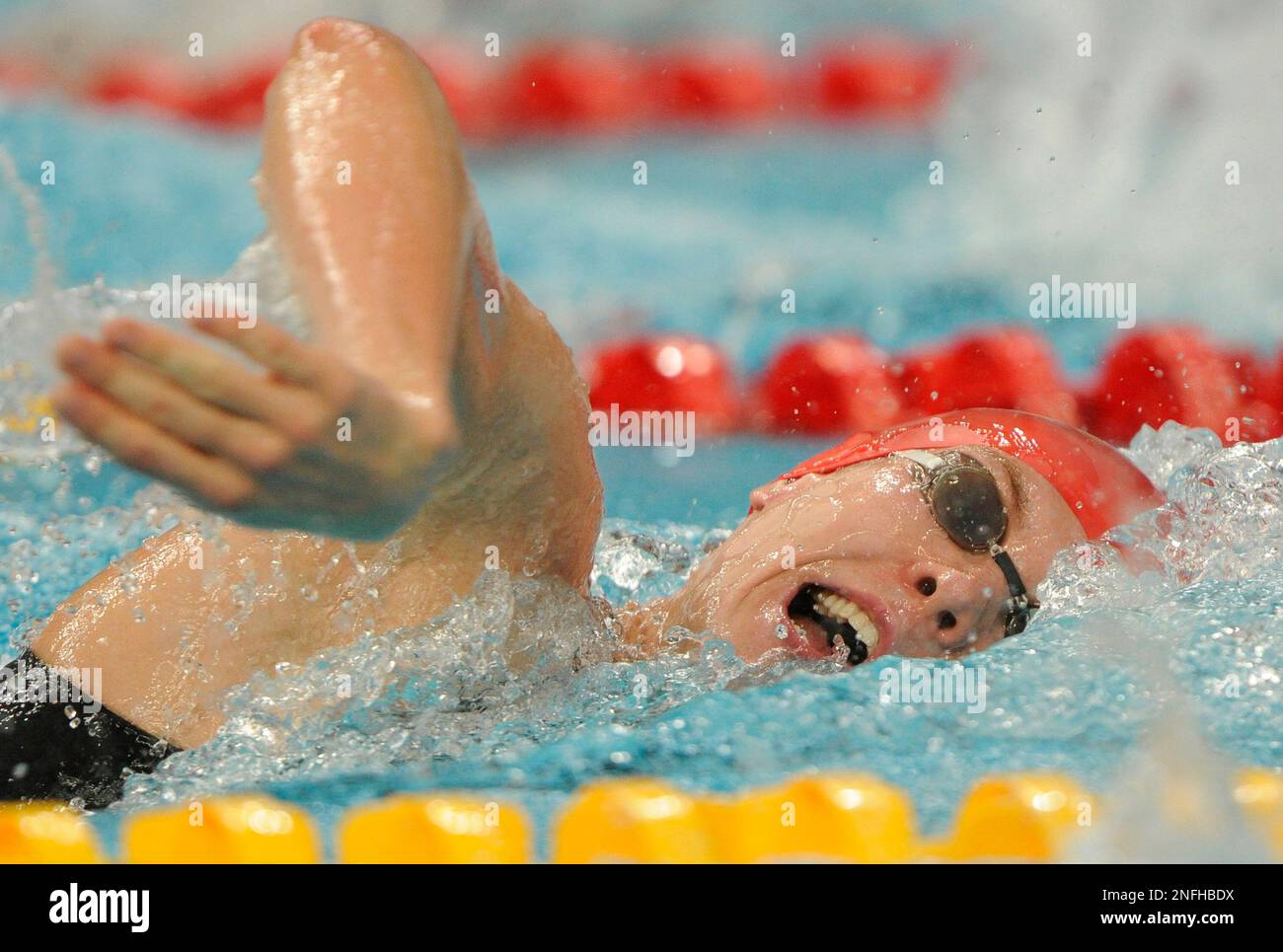 Poland's Mateusz Sawrymowicz swims in a men's 1500-meter freestyle heat ...