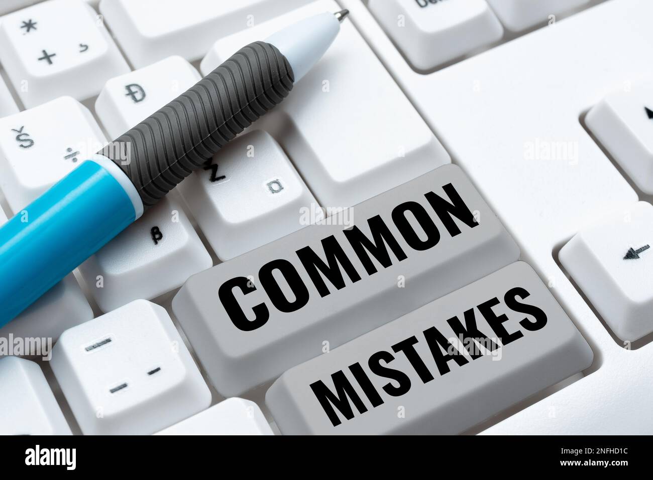 Hand writing sign Common Mistakes. Business showcase actions that are ...