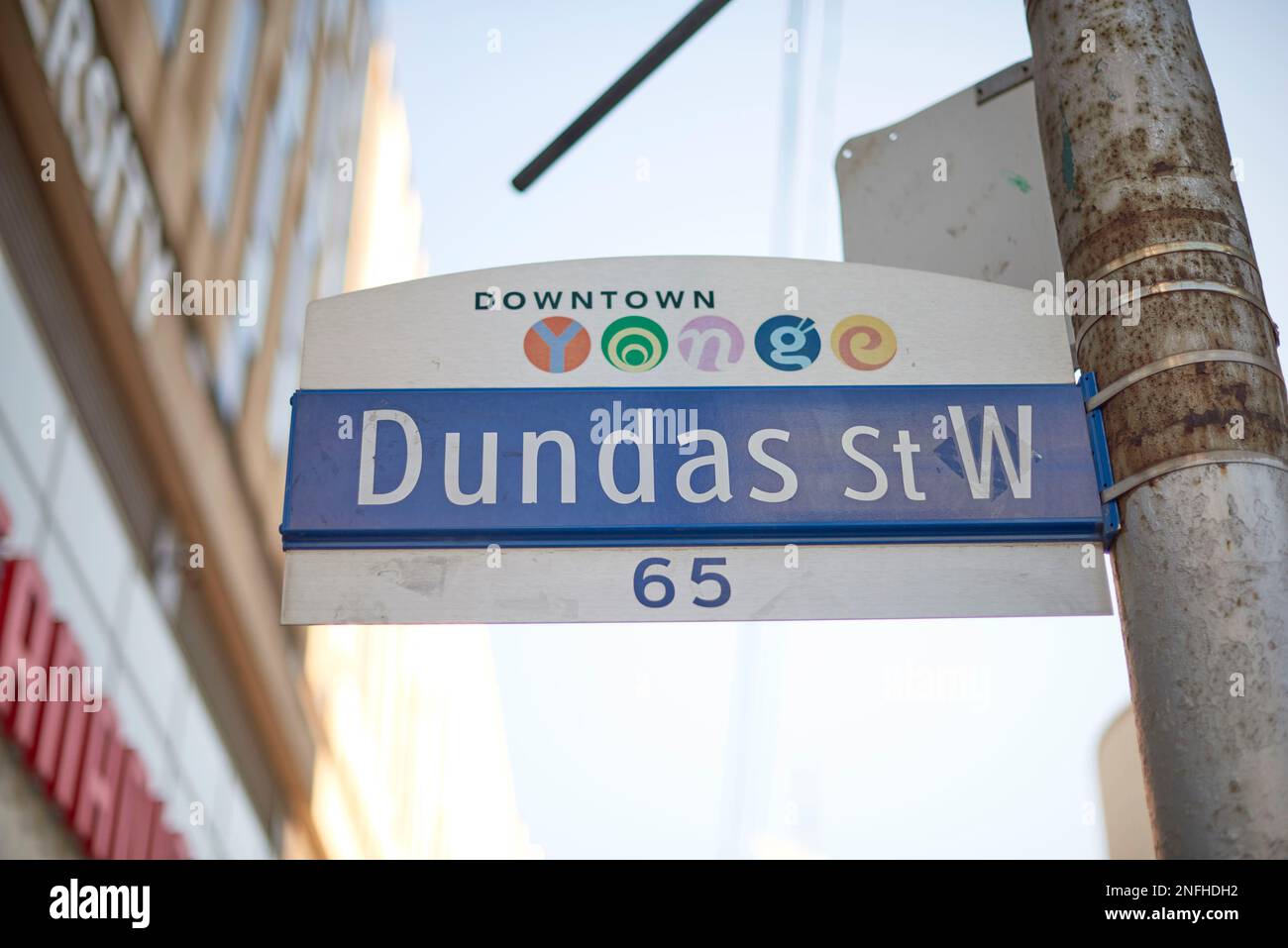 Dundas Street West sign Stock Photo - Alamy