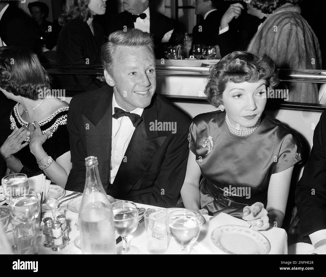 Freckled-faced an Johnson and pert Claudette Colbert of the movies were ...