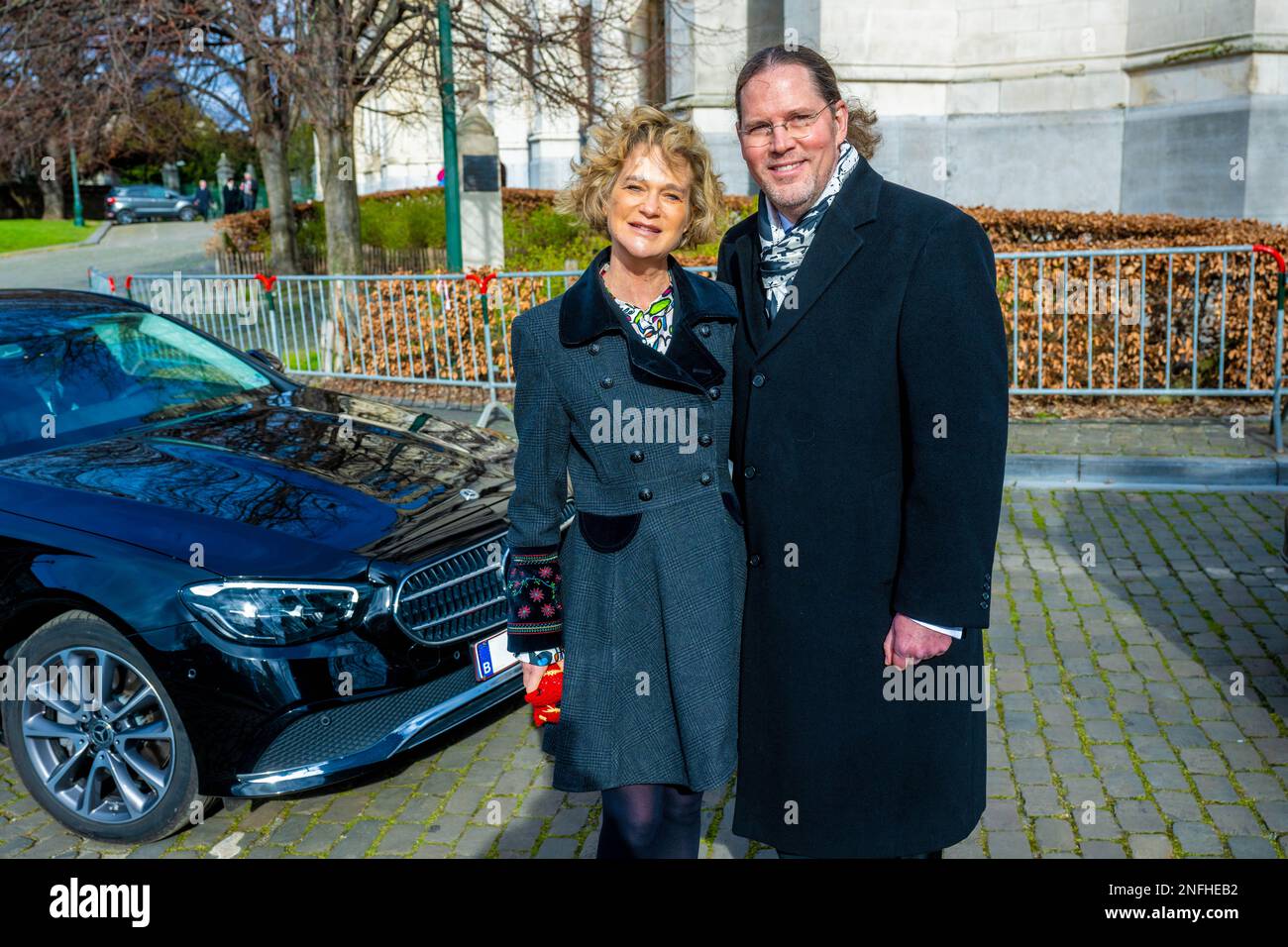 Princess Delphine and her husband James O’hare during the annual Eucharistic celebration in ...