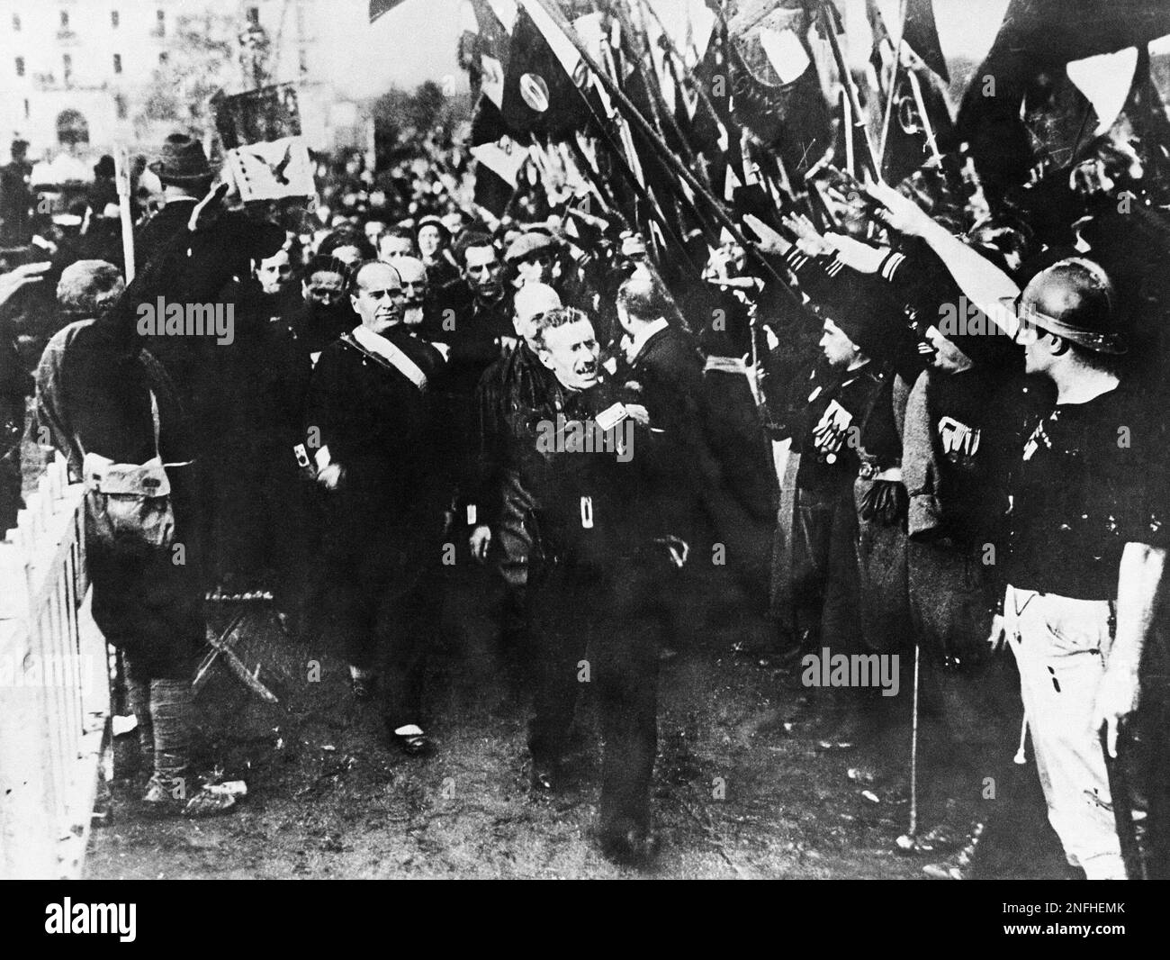 This is the march on Rome which was led by Mussolini, October 24, 1922 ...