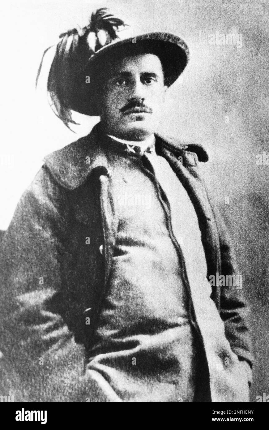 Benito Mussolini as he appeared in the uniform of the Italian ...