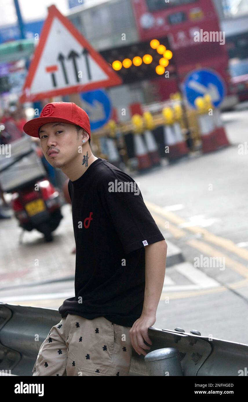 American-born-Chinese rapper MC Jin poses for a photograph during an ...