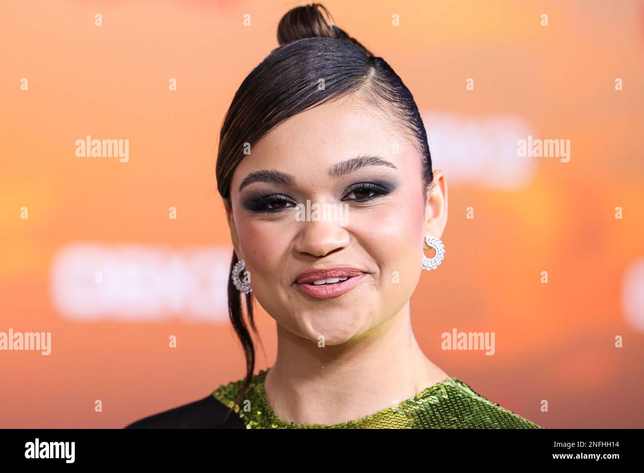 WESTWOOD, LOS ANGELES, CALIFORNIA, USA - FEBRUARY 16: American actress ...