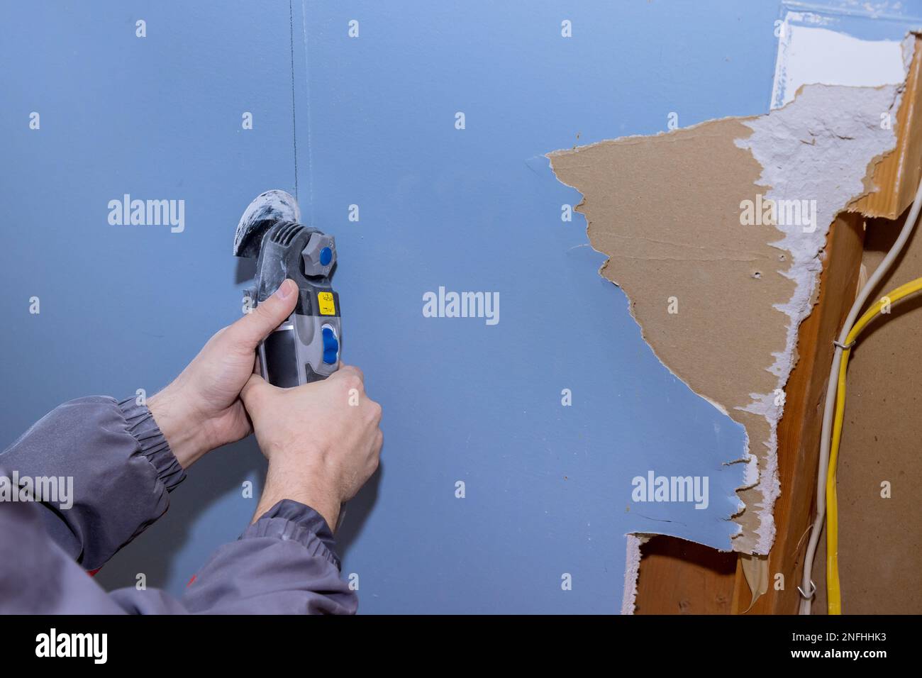 Renovation service was performed in house by cutting off damaged ...