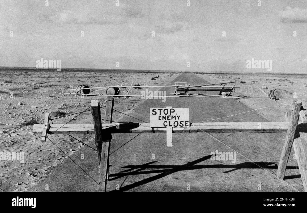 British Empire forces battling Italian forces in North Africa erected ...