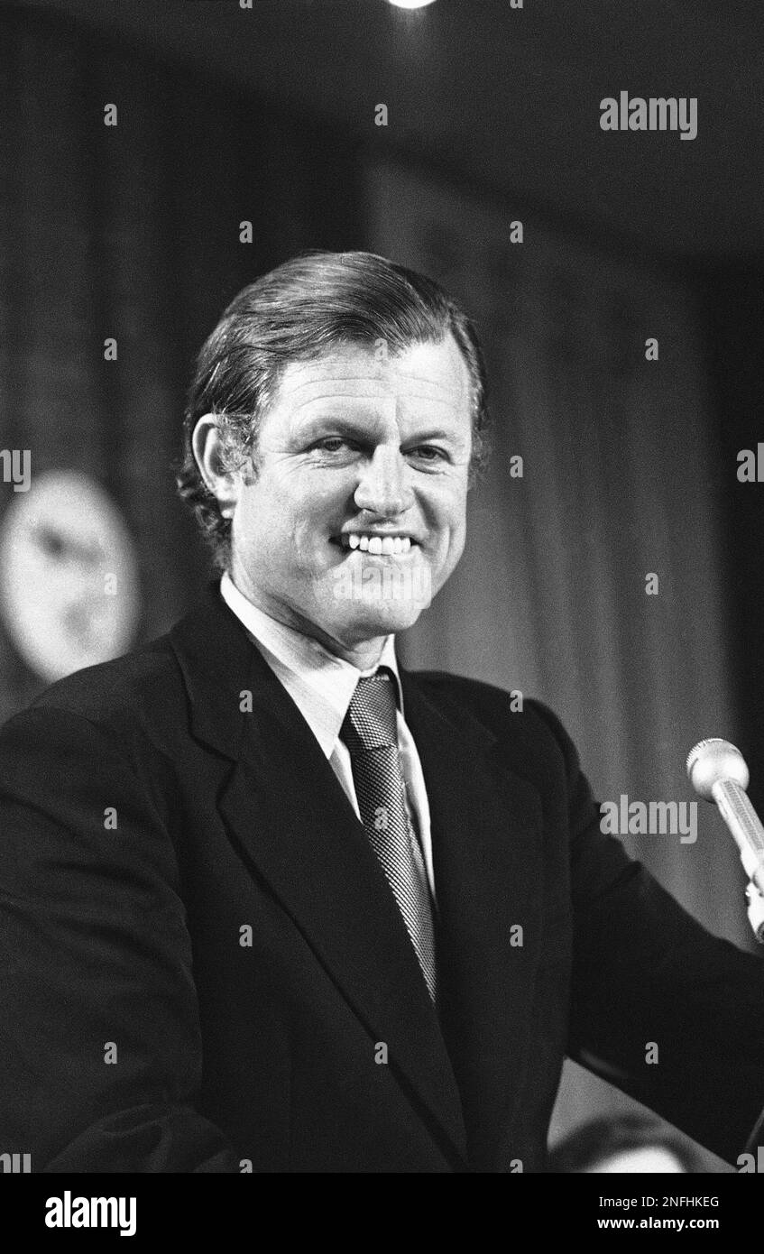 Sen. Edward Kennedy, U.S. Senator from Massachusetts speaks during the ...
