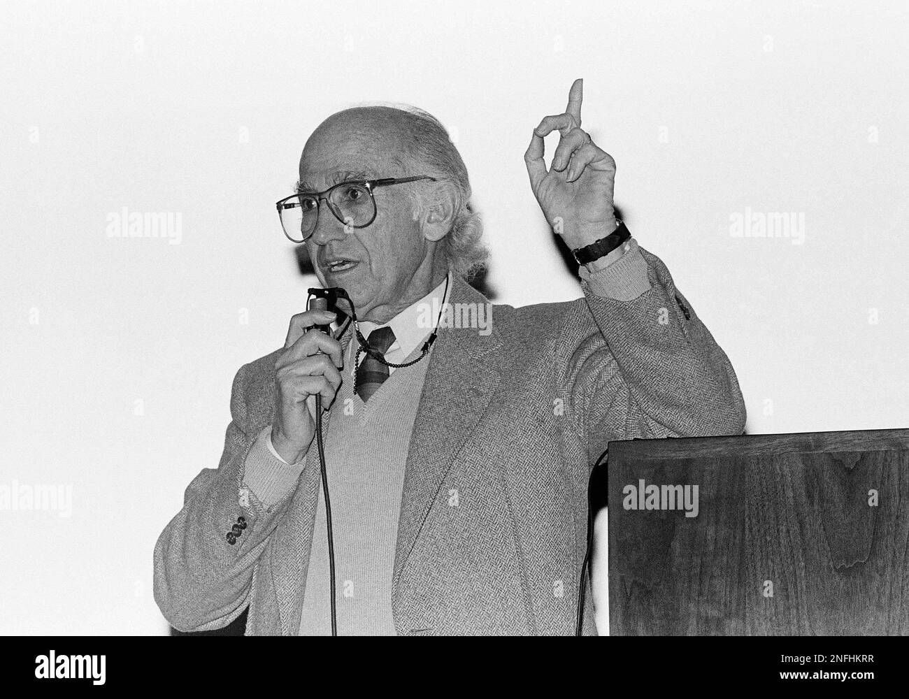 World renowned research scientist Dr. Jonas Salk speaks in a rare ...