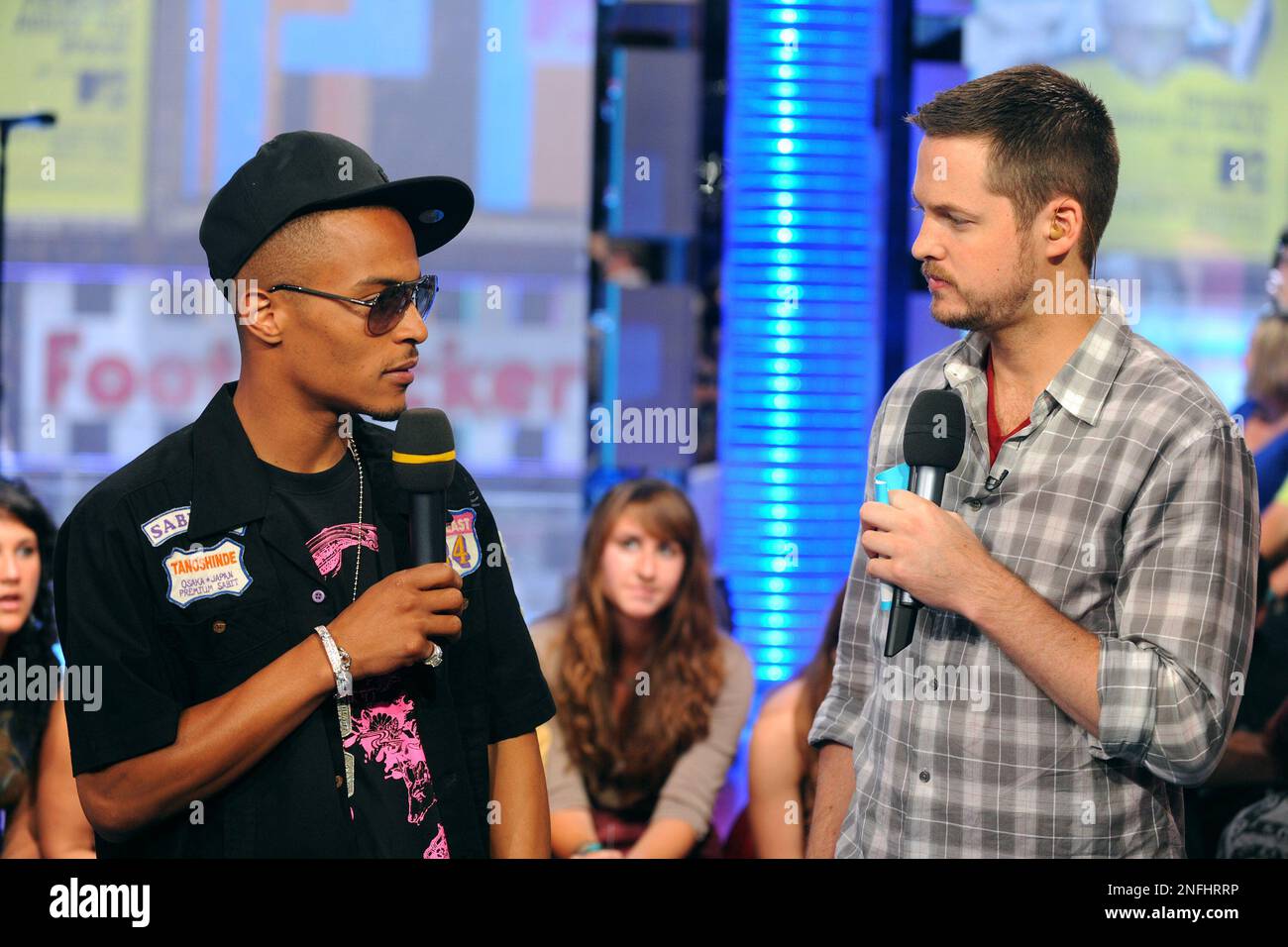 Rapper T.I. makes an appearance at MTV Studio's in Times Square for MTV ...