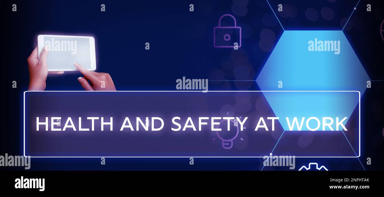 Inspiration showing sign Health And Safety At Work. Business approach ...