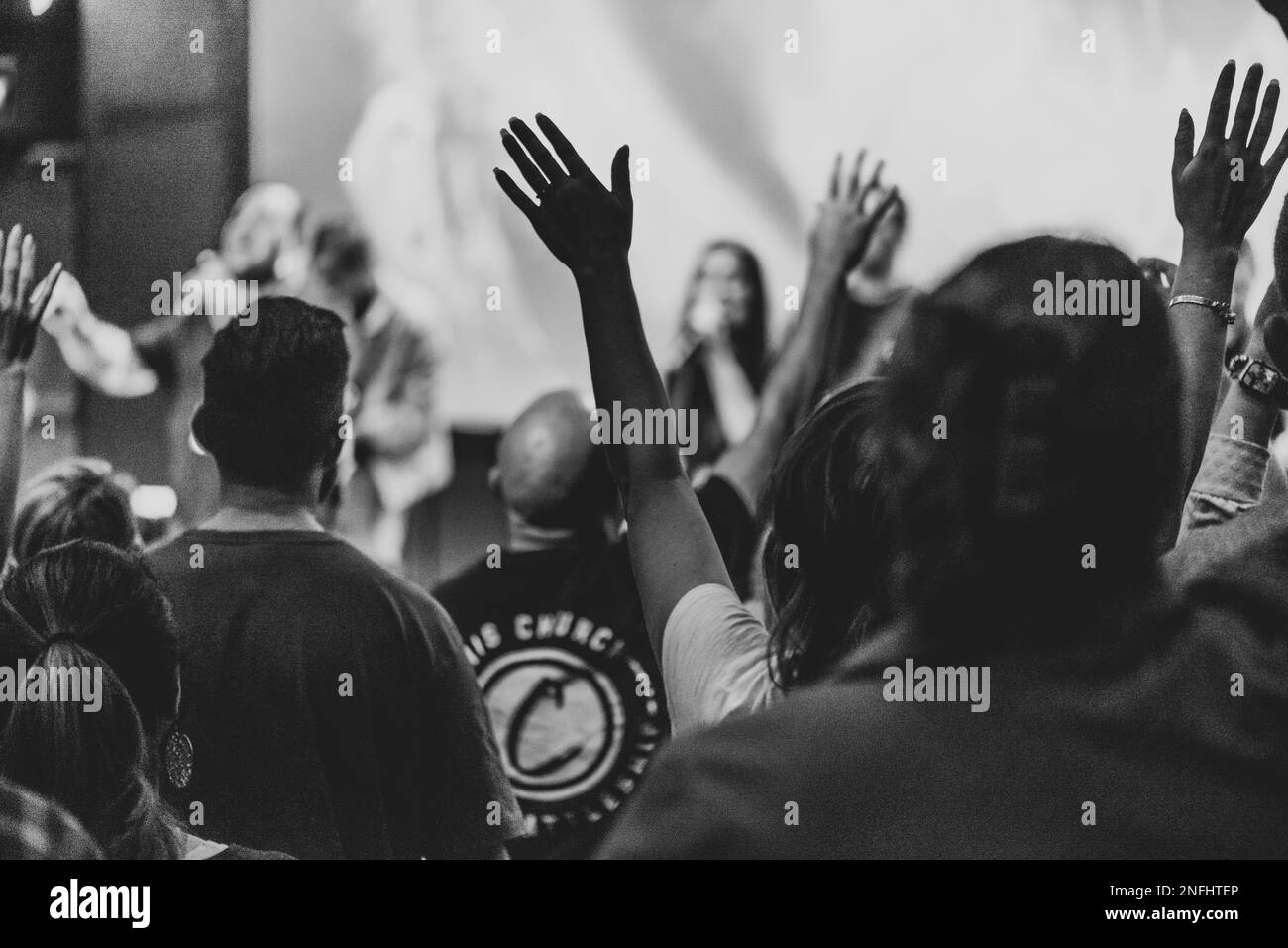 Jesus in the crowd Black and White Stock Photos & Images - Alamy