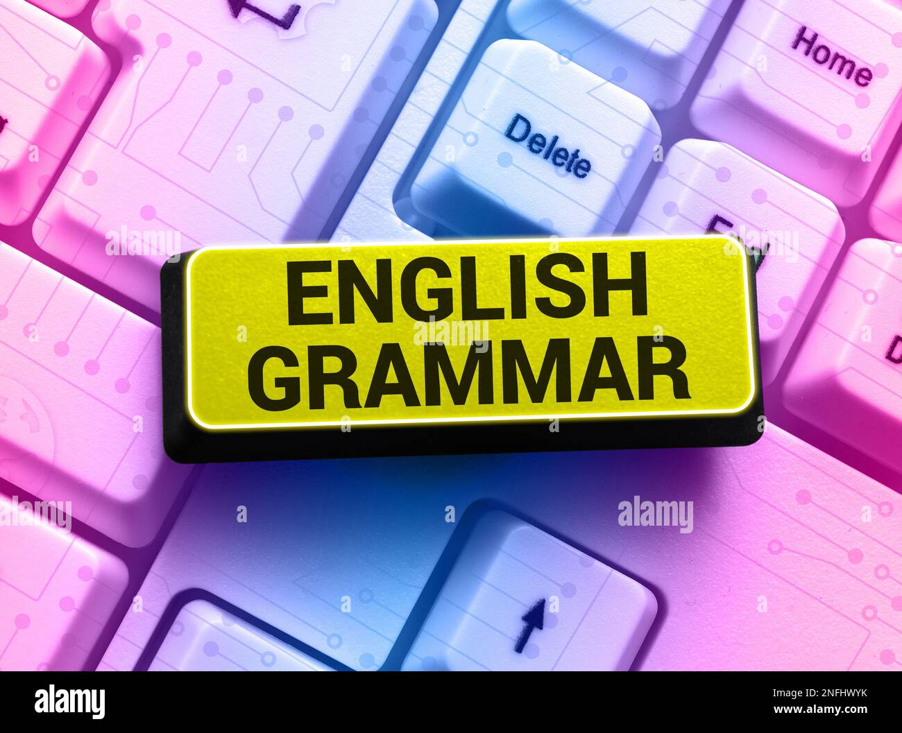 Hand writing sign English Grammar. Conceptual photo courses cover all ...