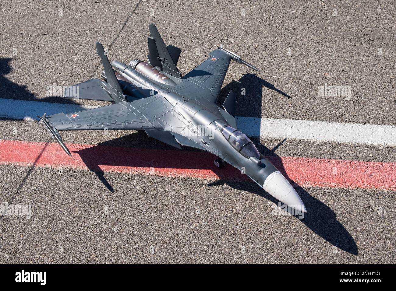 Switzerland, Agno-Lugano Airport, Model aircraft Stock Photo - Alamy