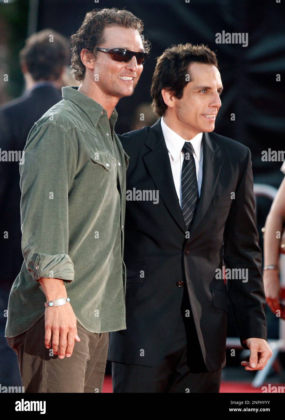 Actor and director Ben Stiller, right, and actor Matthew McConaughey ...