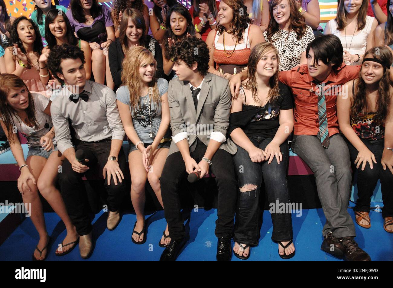 The music group The Jonas Brothers, from left, Kevin Jonas, Nick Jonas ...