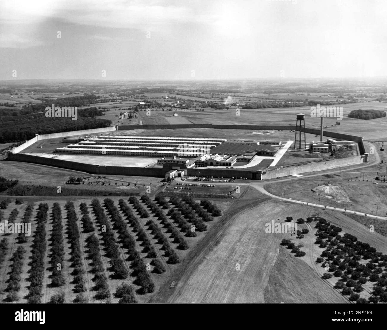 This is an aerial view of the Graterford, Penn., prison of the Eastern ...