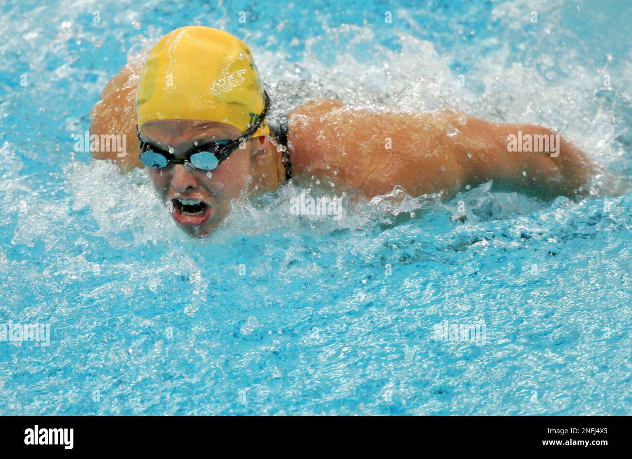 Australia's Lisbeth Trickett swims to the gold in the women's 100-meter ...