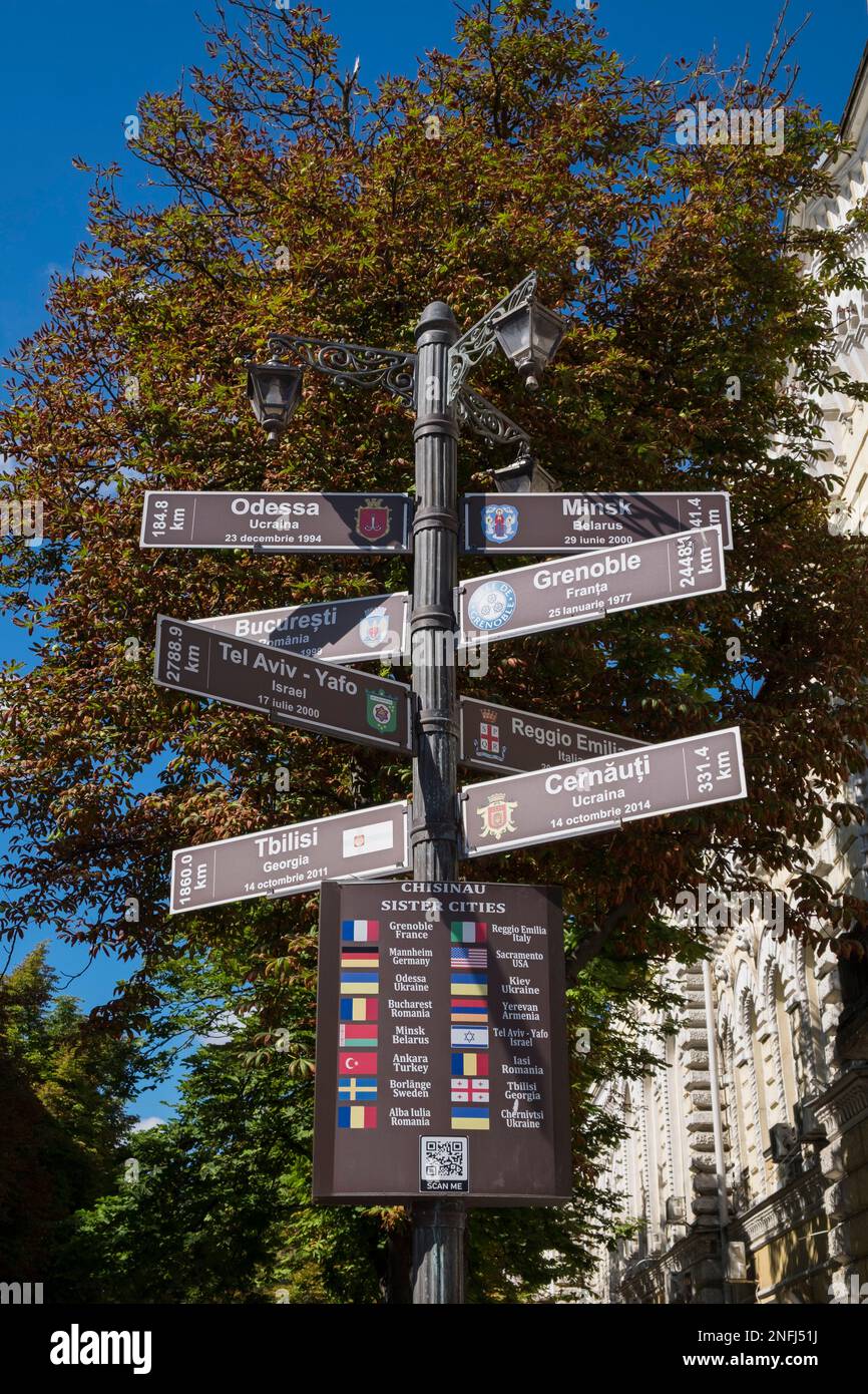 Moldova chisinau road signs hi-res stock photography and images - Alamy