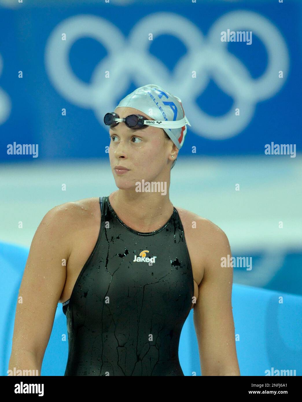 Italy's Federica Pellegrini reacts after a women's 400-meter freestyle ...