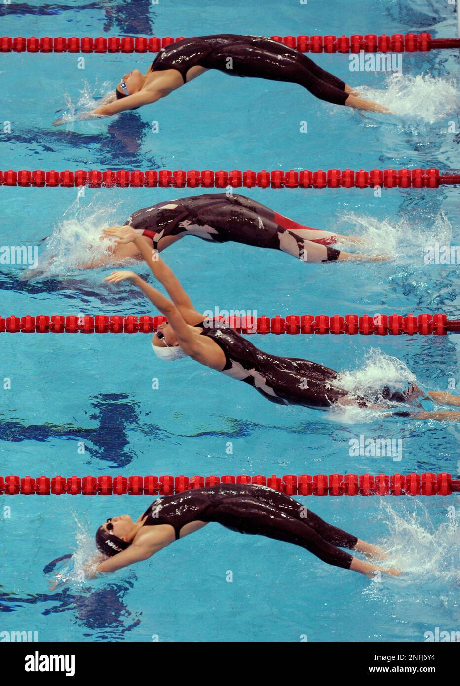 Japan's Reiko Nakamura, France's Laure Manaudou, U.S. swimmer Margaret ...