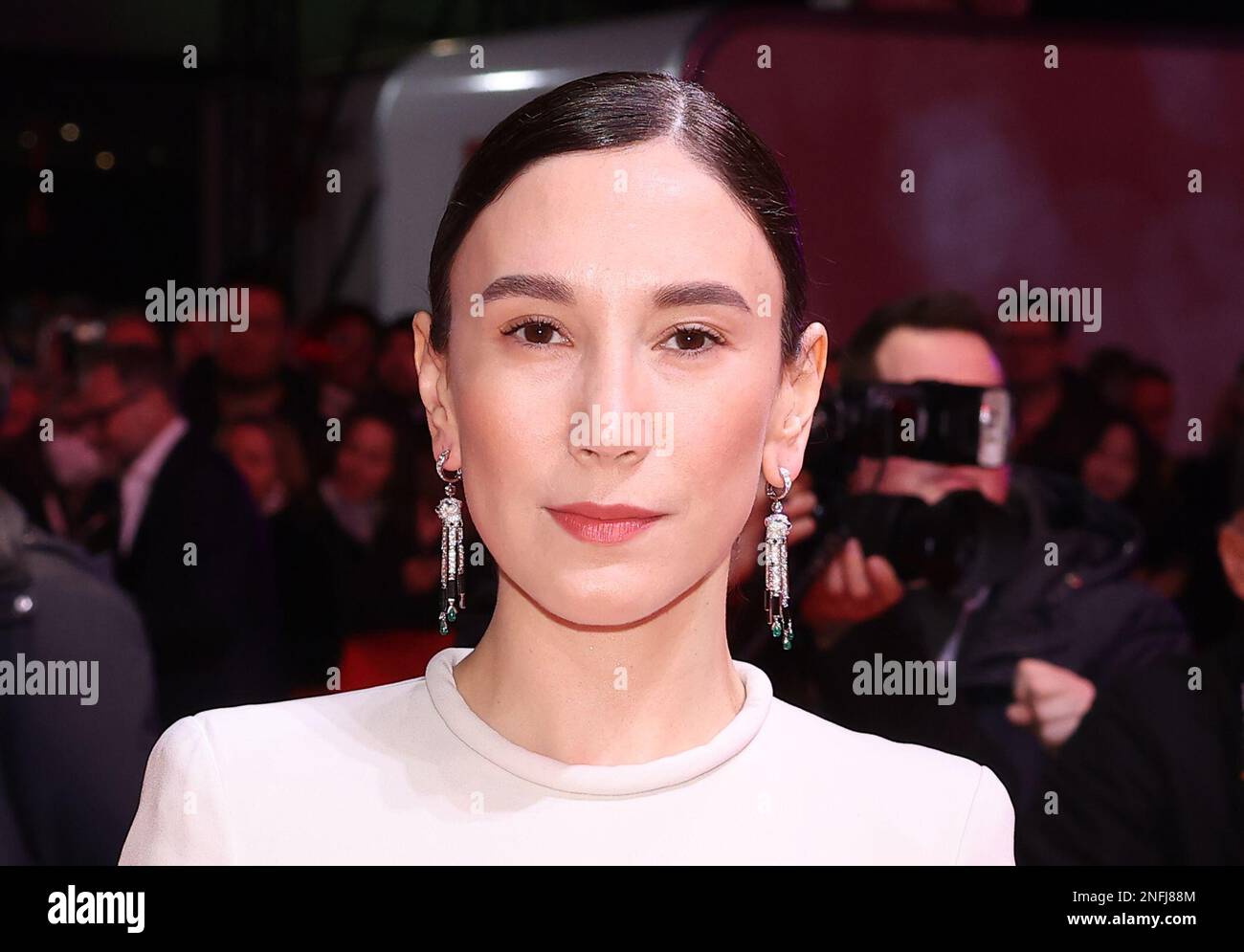 Berlin, Germany. 17th Feb, 2023. Actress Sibel Kekilli comes to the ...