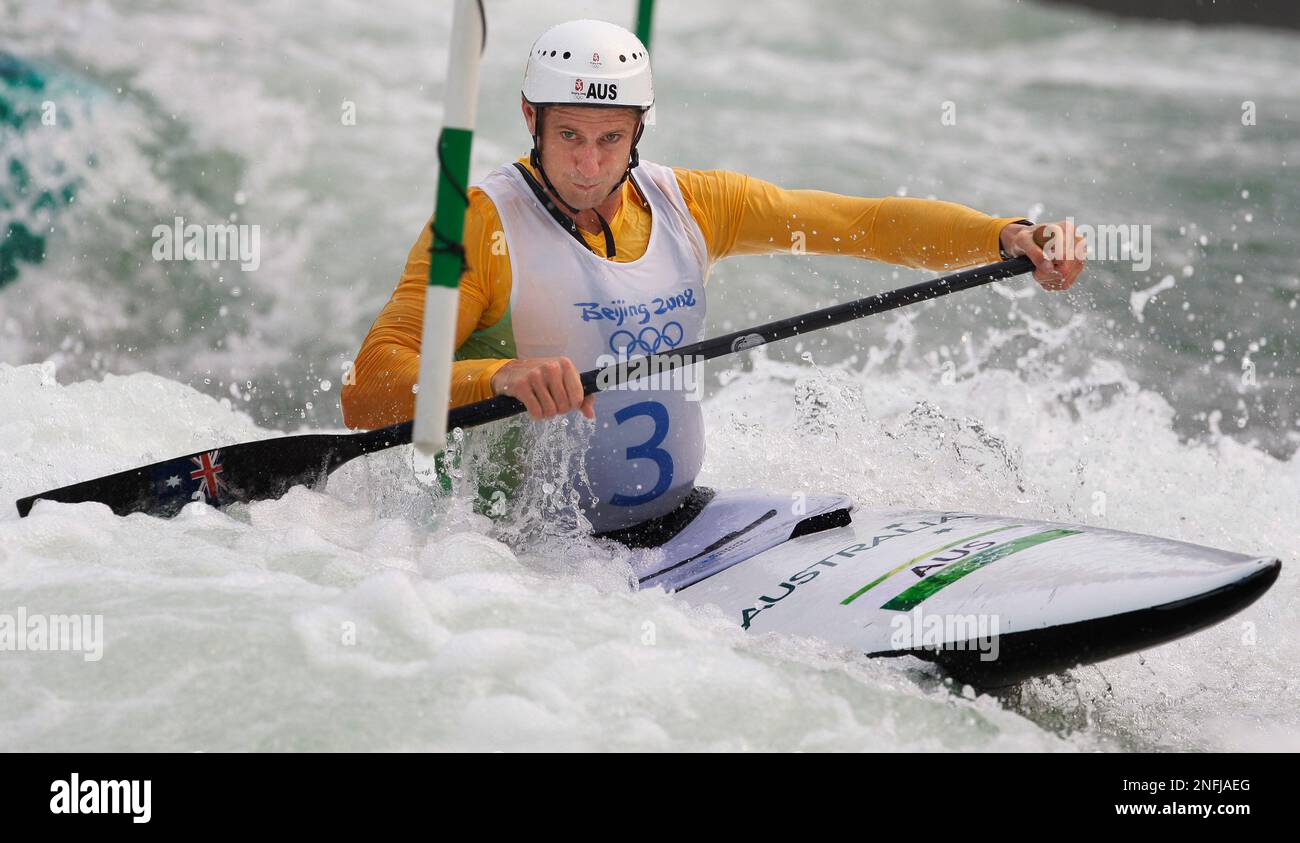Australia's Robin Bell who placed 4th in the Athens Olympics trains for ...