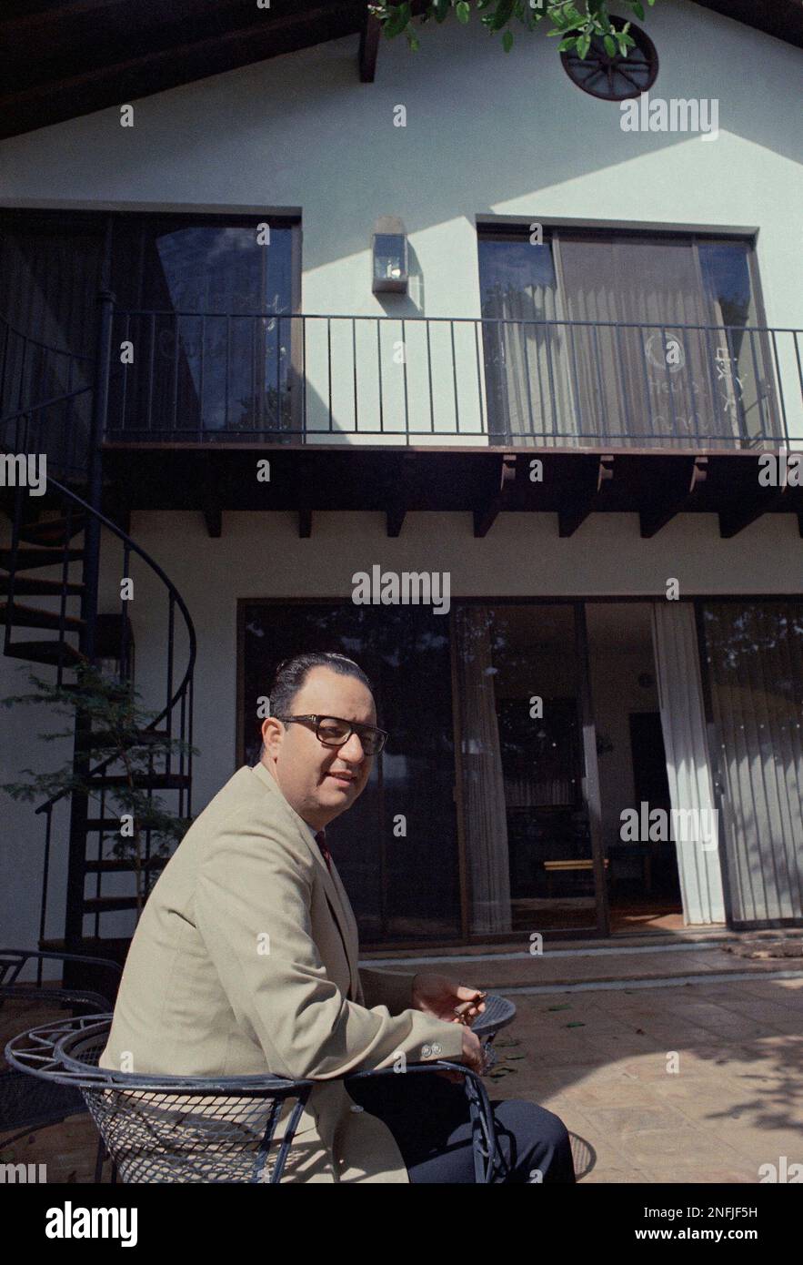 Gen. Anastasio Somoza Debayle is seen at his home in Managua, Nicaragua ...
