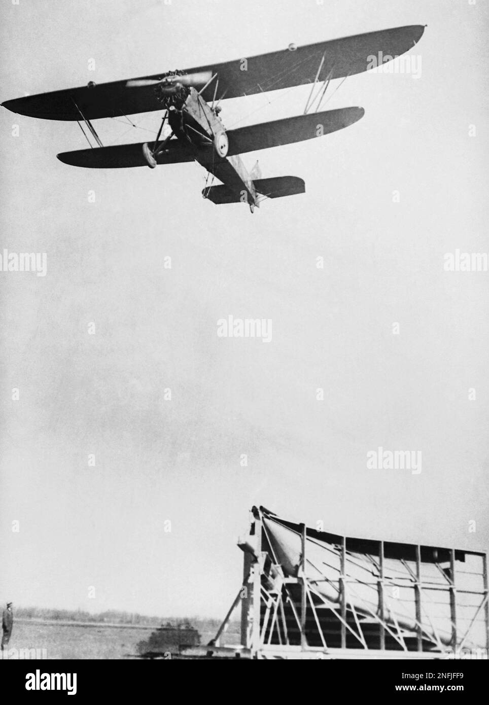 The new system of airmail pick-up and delivery is demonstrated at ...