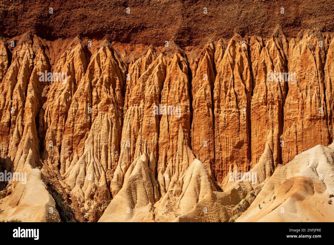 This close-up photo of sandy rocks showcases the rugged, natural beauty ...