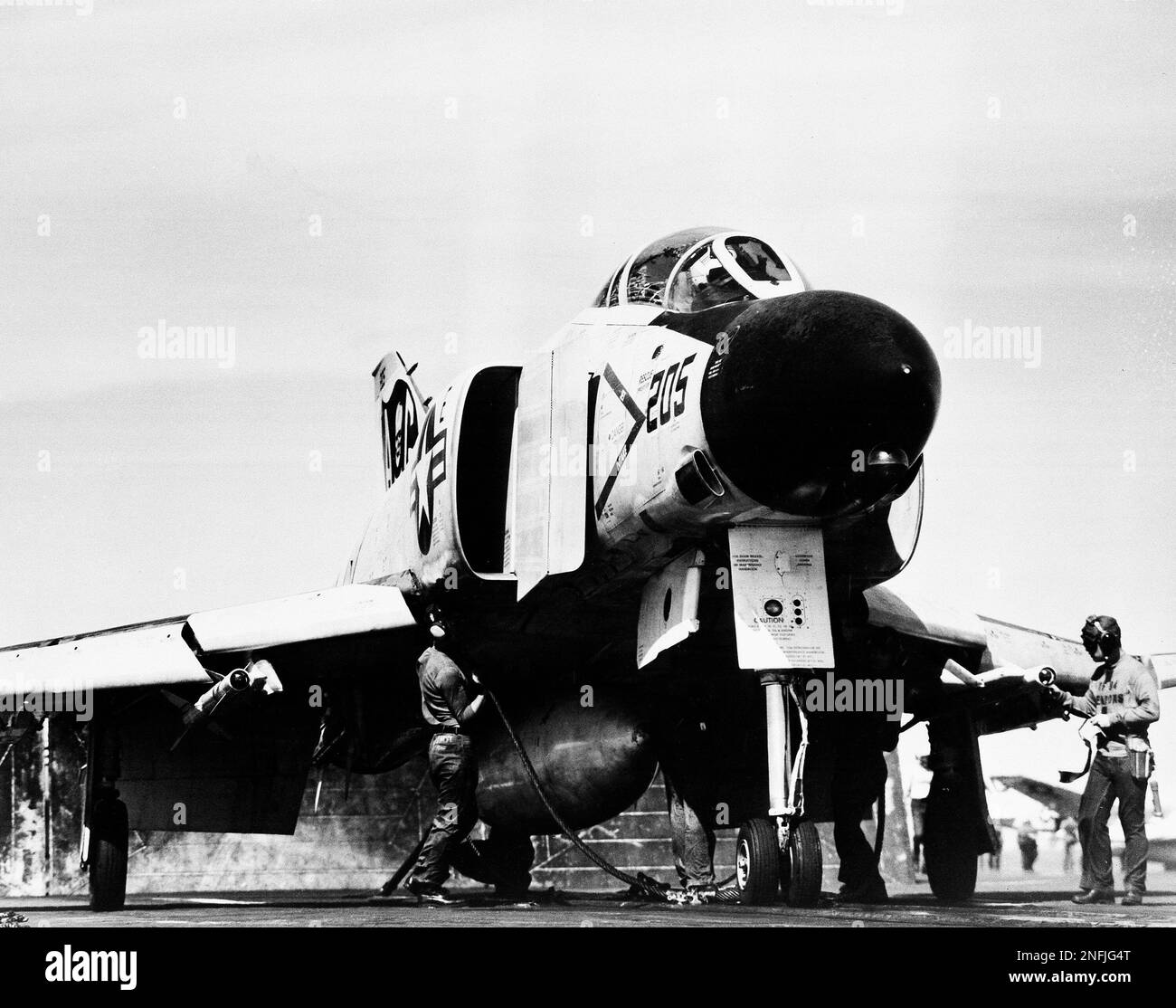 An F4 Phantom supersonic jet fighter with side winder missiles mounted ...